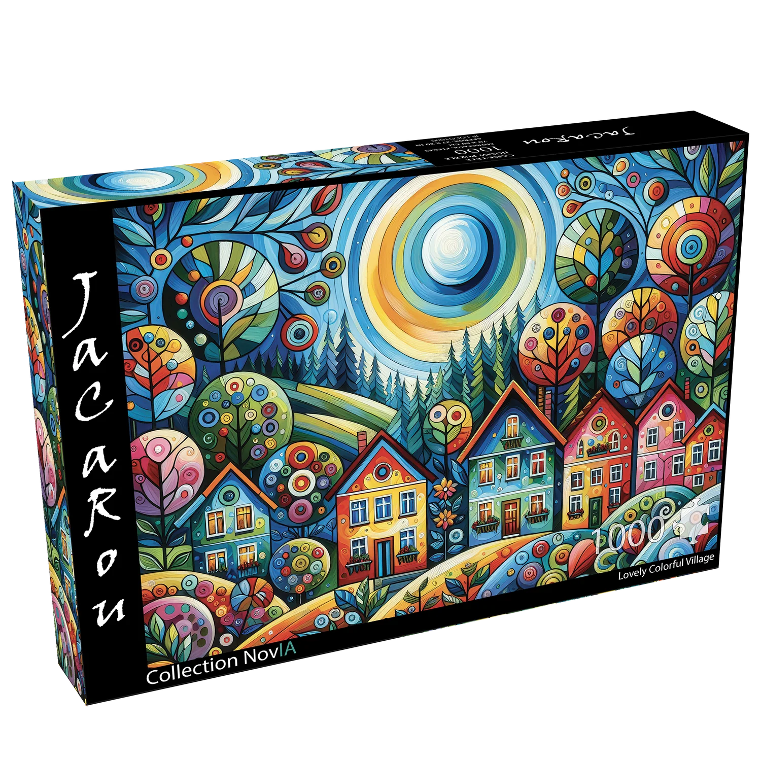 Village coloré d'amour | 1000 mcx – Maison du casse-tête